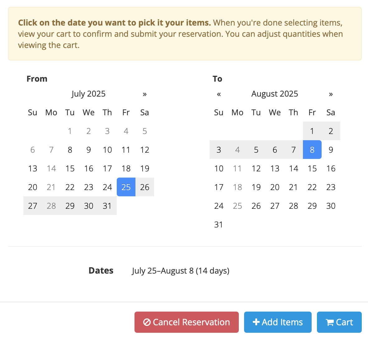 Reserving items – myTurn.com, pbc